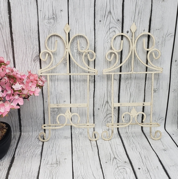 Wall Decor | 2 Rustic Wrought Iron Plate Rack | Poshmark